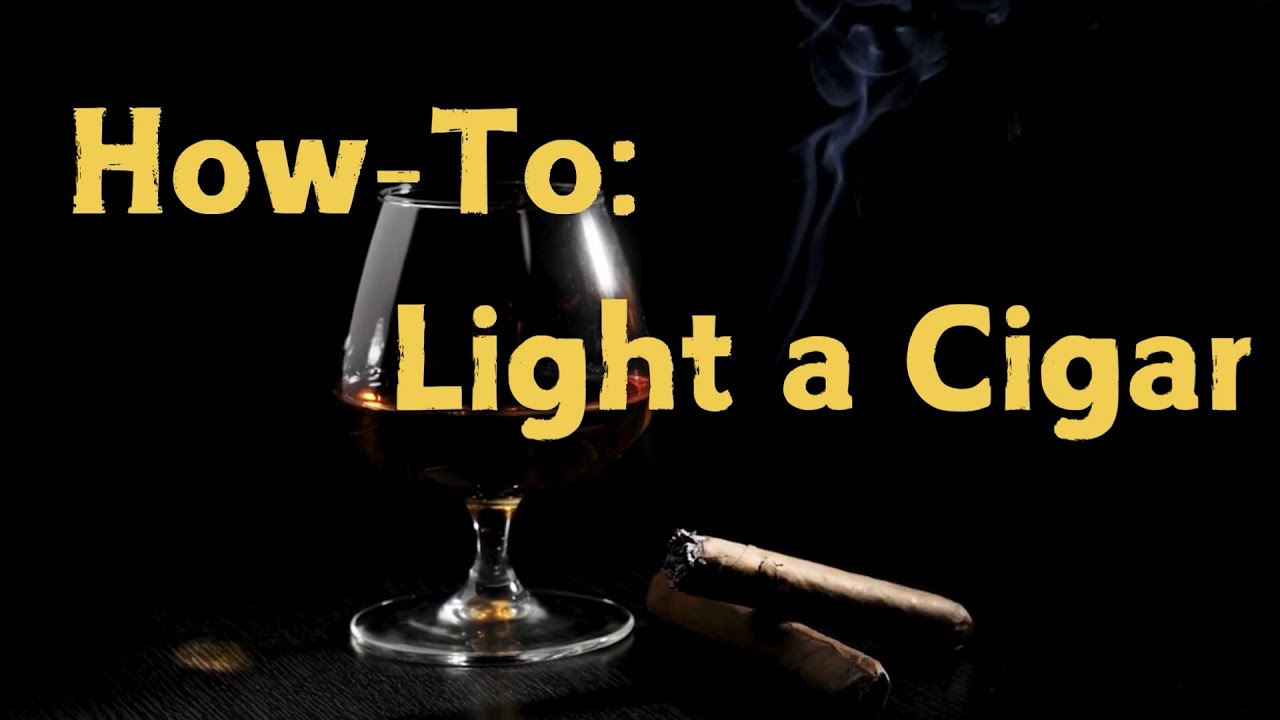 How To Light A Cigar Like a Pro - YouTube