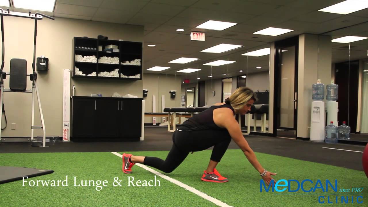 Forward Lunge & Reach - YouTube