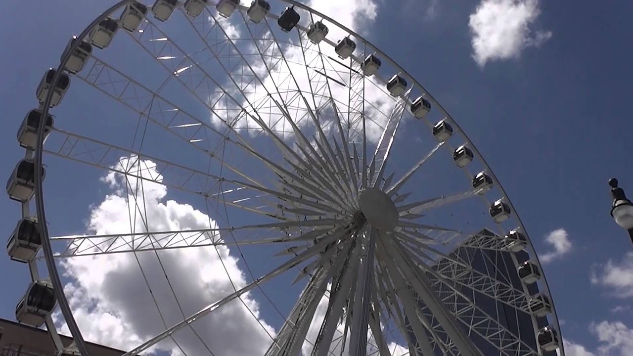 Skyview Atlanta Giant Ferris Wheel In(HD) ATLANTA,GA. 8-11-2013 Part.2 ...
