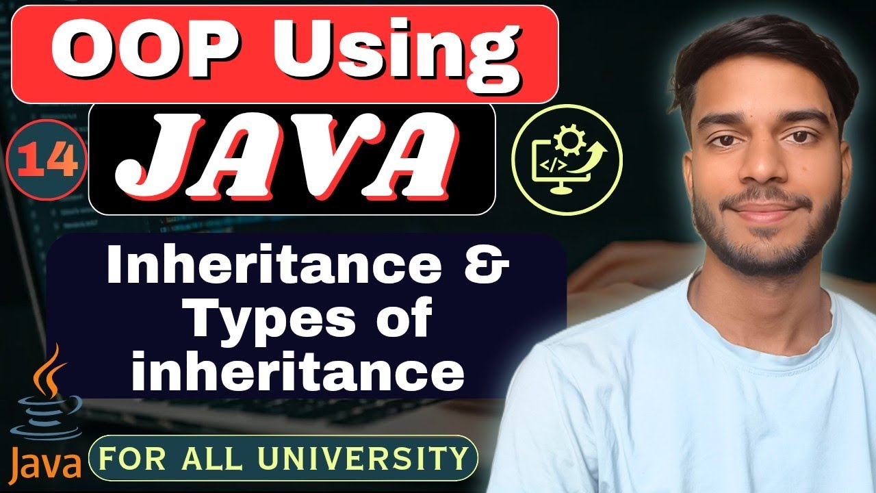 Lec 14 | inheritance in Java | Types of inheritance | object oriented ...