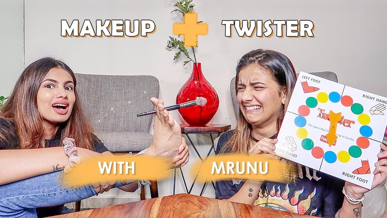 TWISTER MAKEUP CHALLENGE ft. MRUNU | Aashna Hegde - YouTube