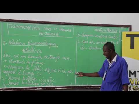 Cours de Mathématiques : Trigonométrie dans le triangle rectangle. Niveau 3ème