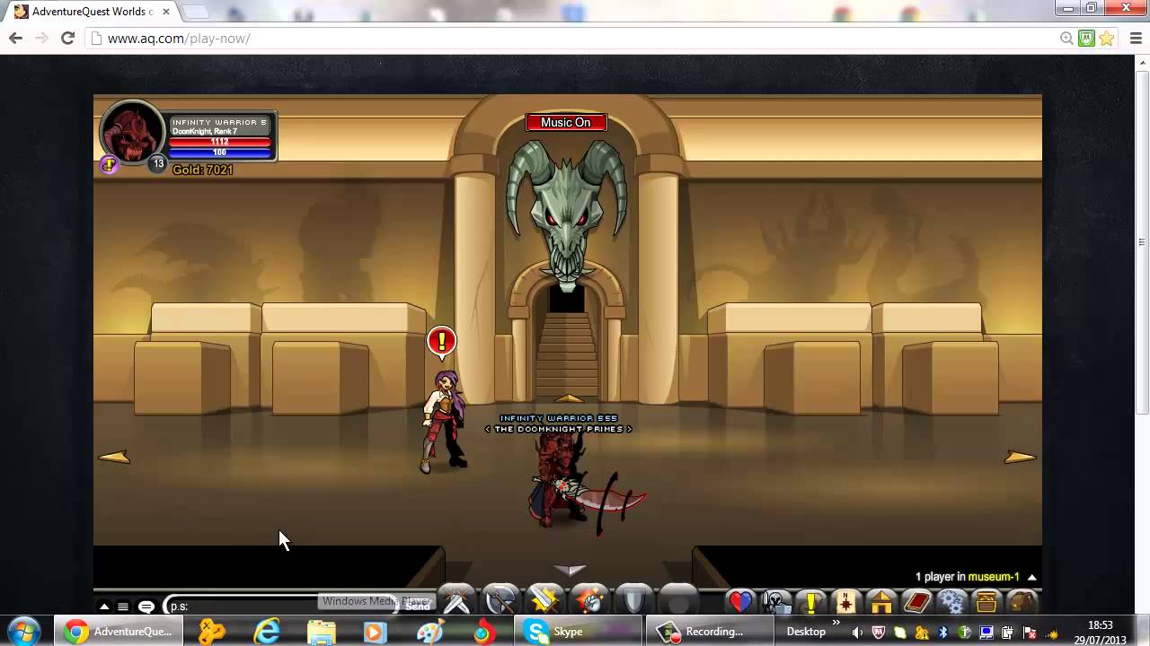 AQW Doomknight Armor and Sepulchures DoomBlade - YouTube