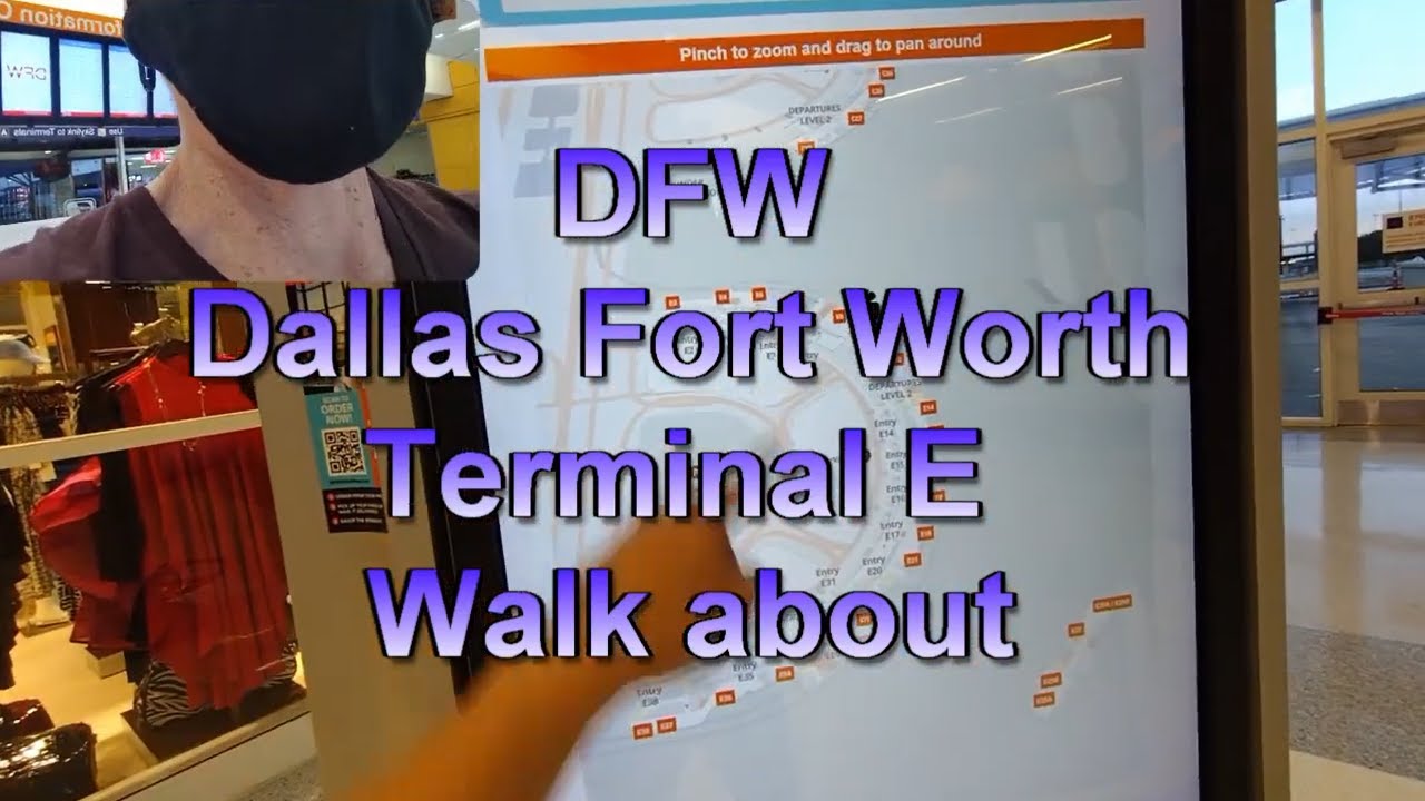DFW Dallas Fort Worth Airport Terminal E Walking Tour - YouTube