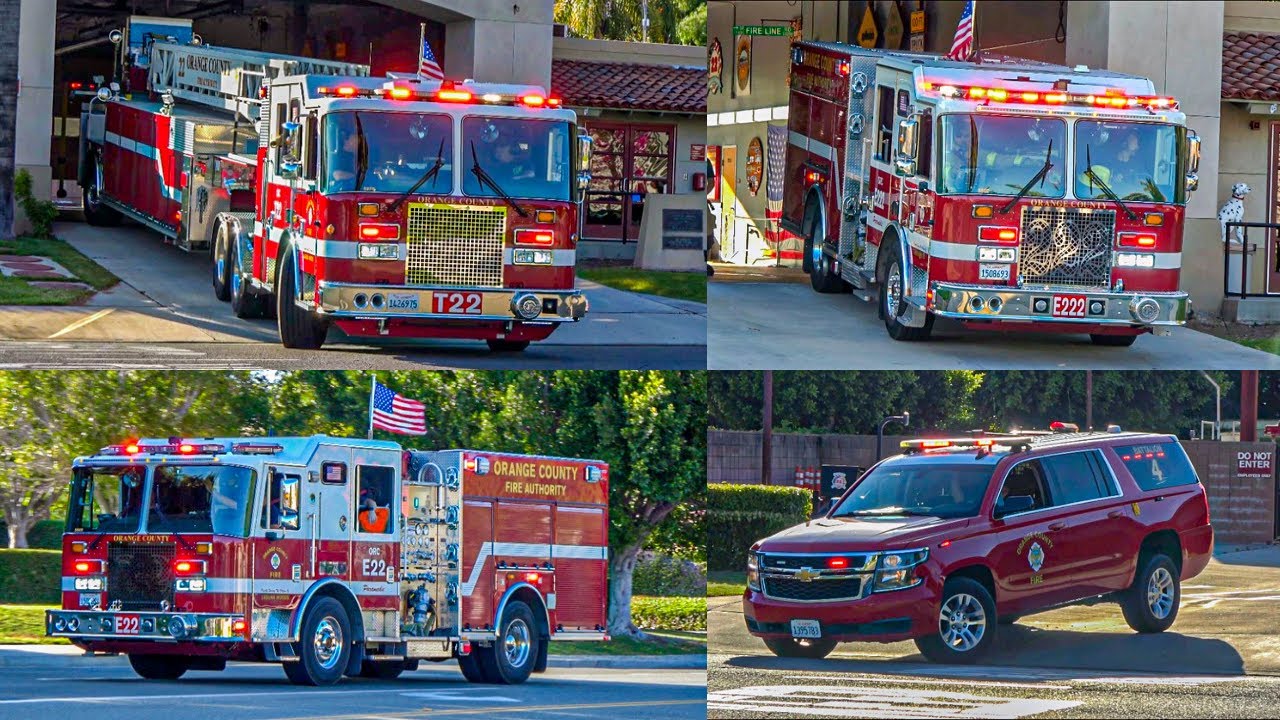 OCFA Station 22 Responding - YouTube