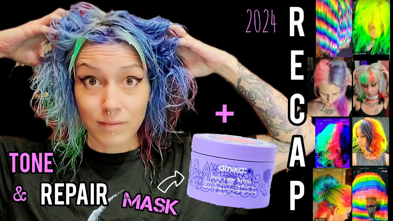 Purple Hair Mask + RECAP! EVERY HAIR TRANSFORMATION of 2024! - YouTube