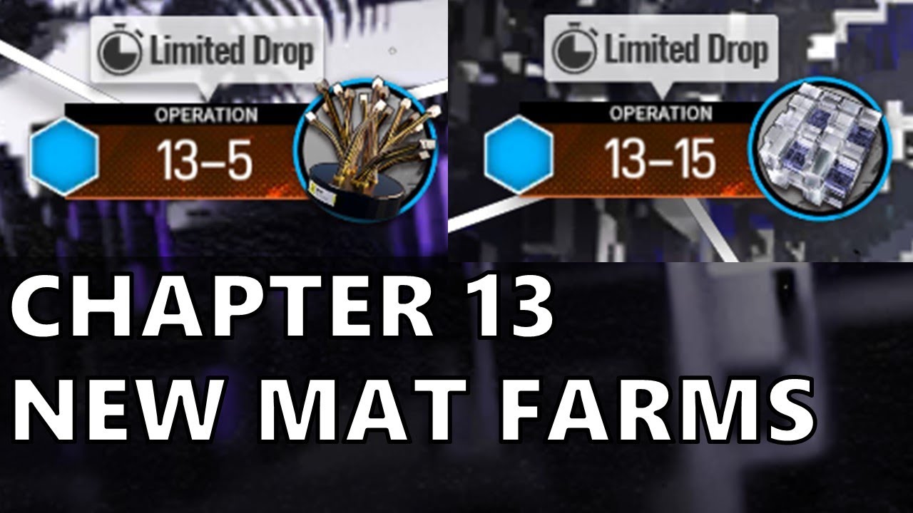 NEW MAT FARMS! 13-5 and 13-15 [Arknights EN] - YouTube