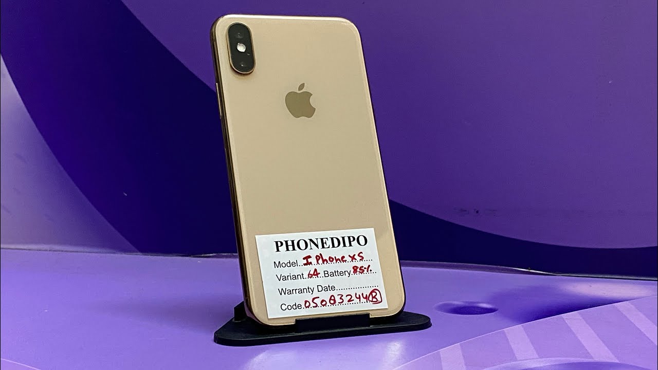 iPhone Xs 64GB Gold Battery Health- 85% Good Condition - YouTube