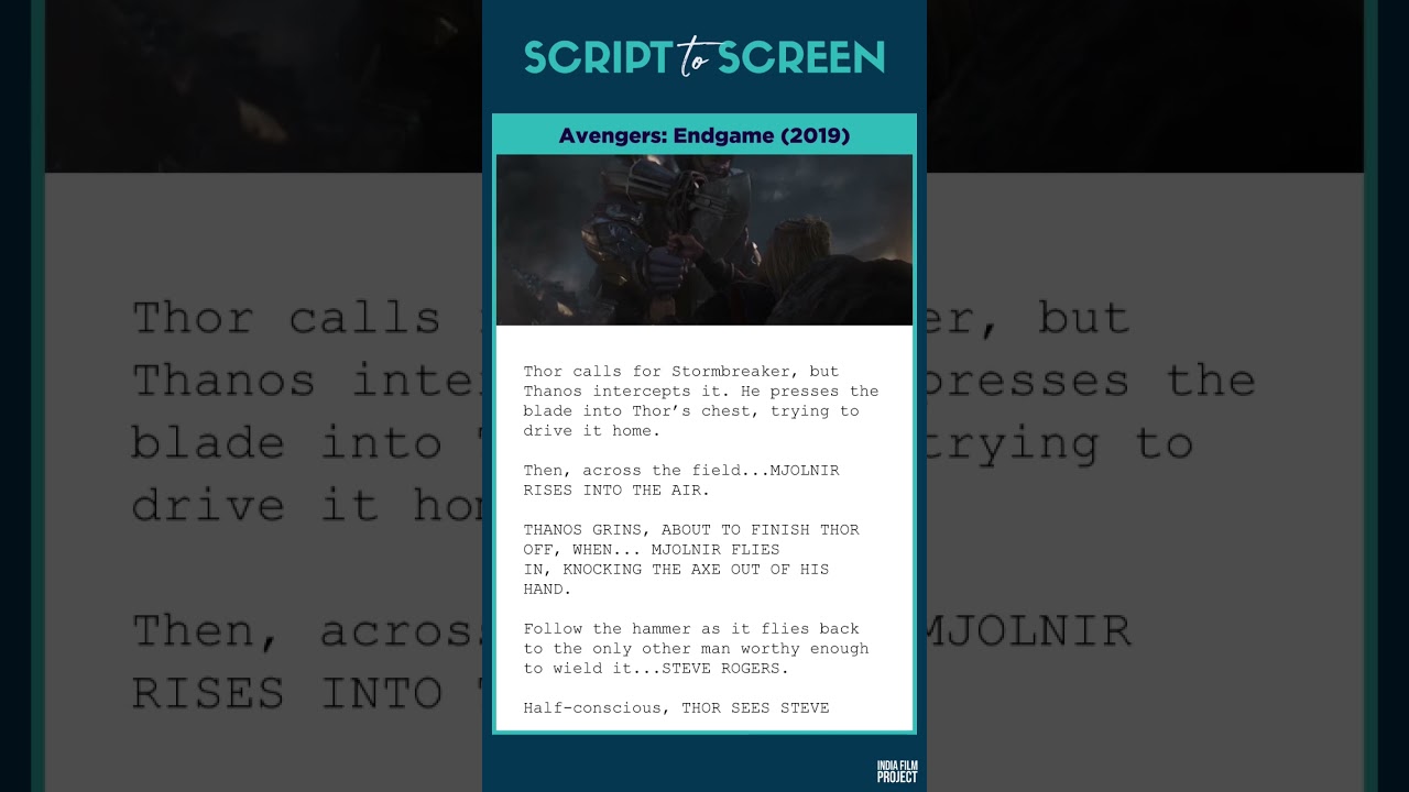 Avengers Endgame | Script to Screen Comparison - YouTube