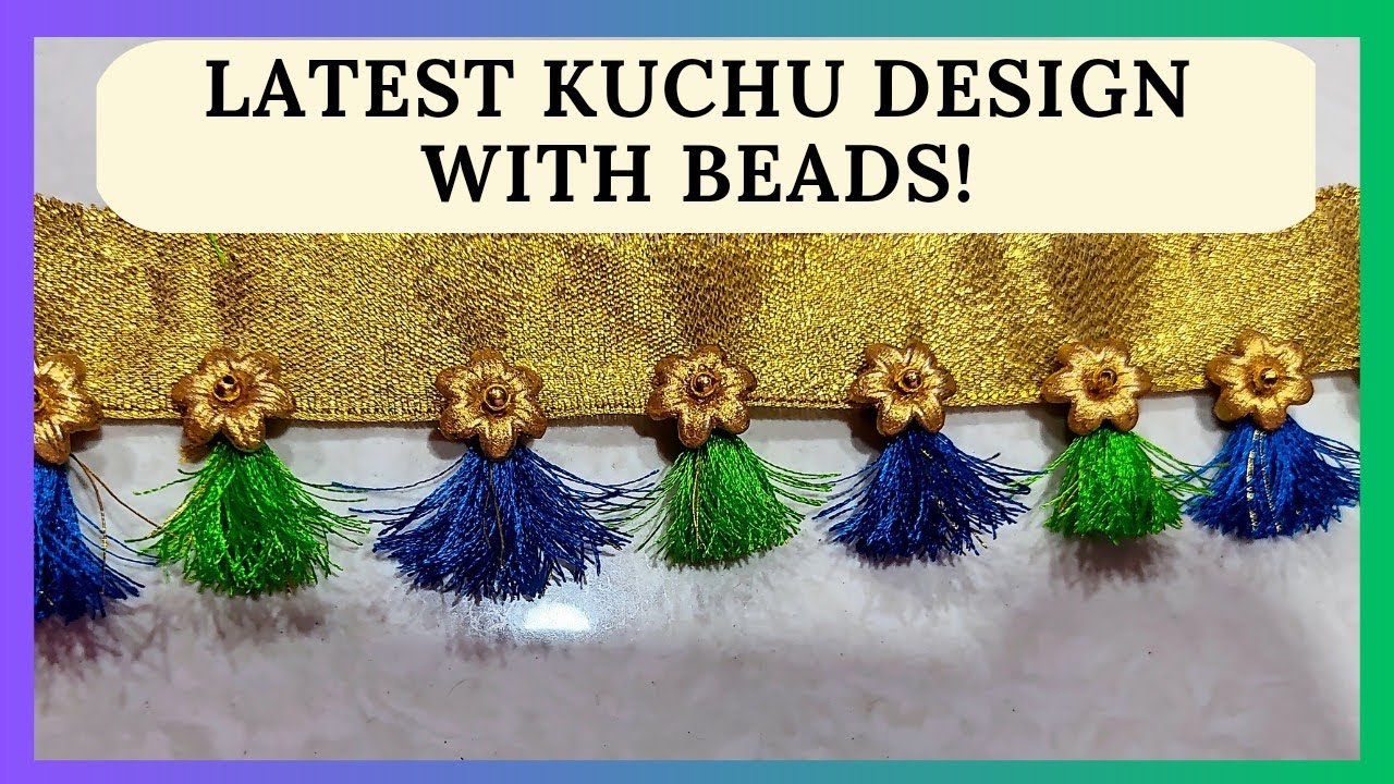 LATEST KUCHU DESIGN WITH FLOWER BEADS || kuch work in Hindi ||KUCH WORK ...