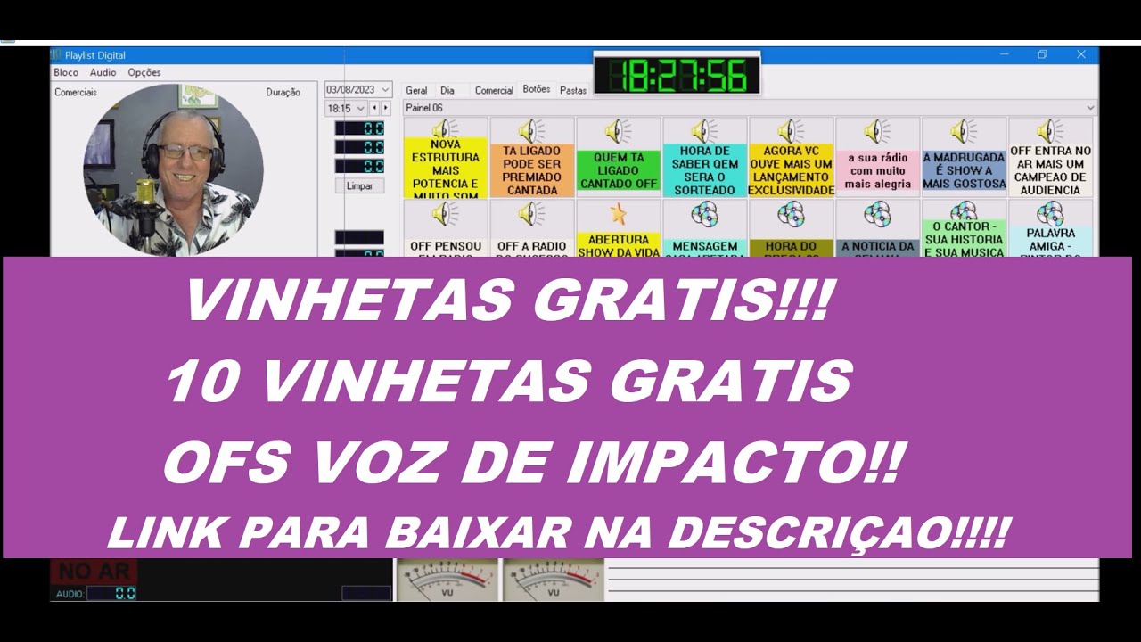 VINHETA GRATIS - PACK DE VINHETAS VARIADAS - VOZ DE IMPACTO E PROGRAMA SHOW DA VIDA DE 1HORA ...