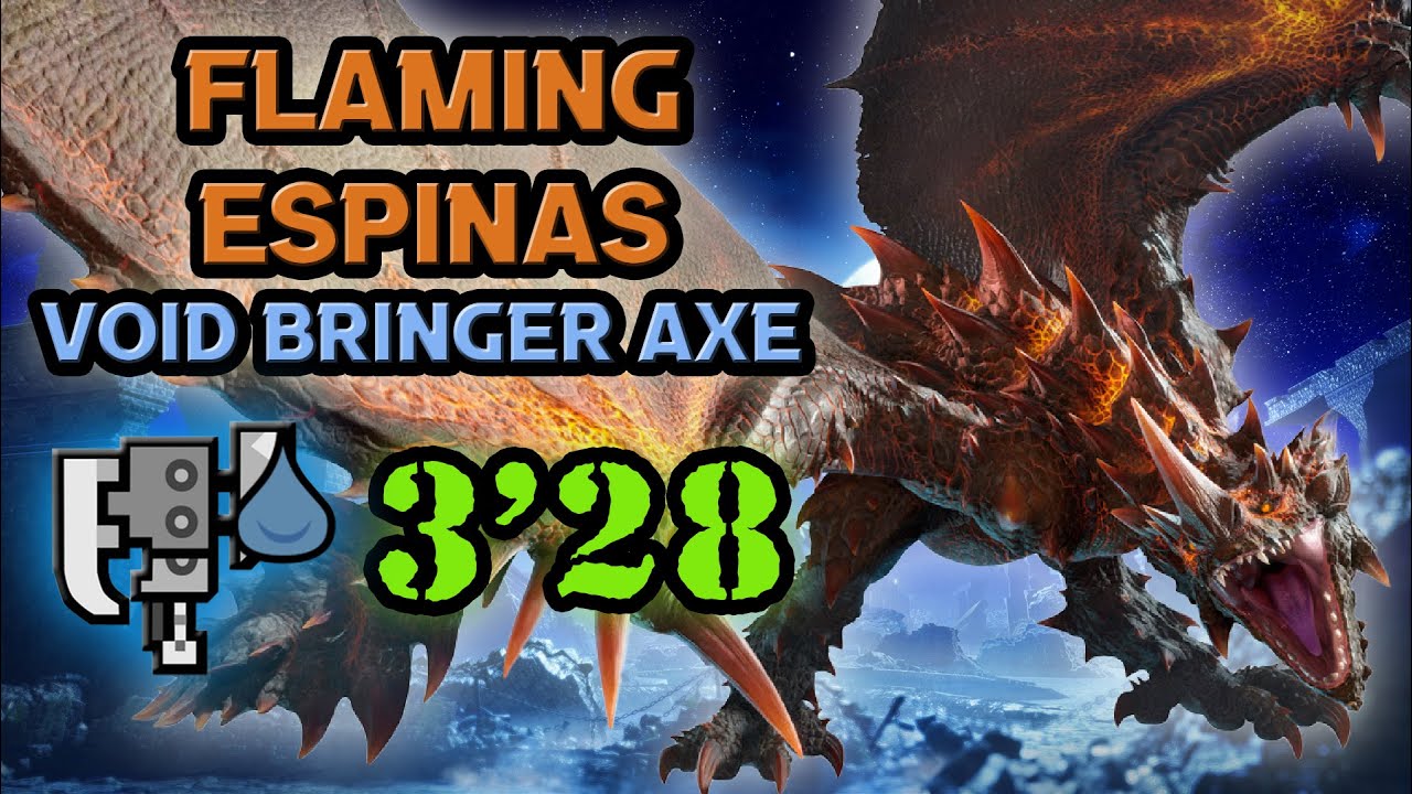 [MHR:S|PC] Flaming Espinas 3'28 Switch Axe 💧 [エスピナス亜種 | スラアク] - MR 6★ What Sleeps in the Tower ...