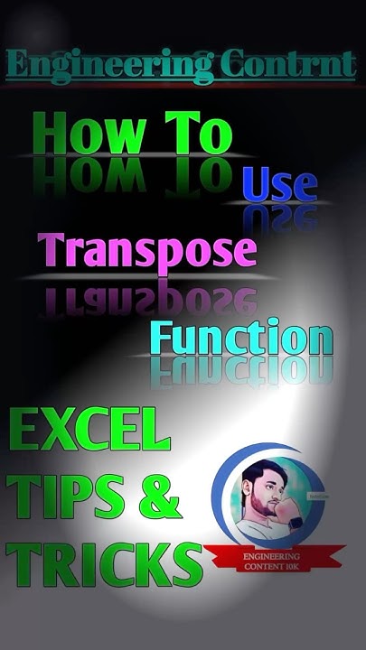 How To Use Transpose Function Shorts Ytshorts Exceltips Tutorial Shortvideo Zero