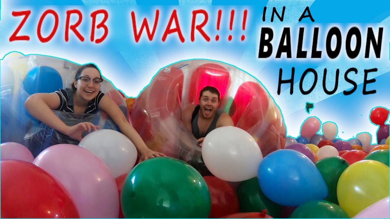 ZORB BALL WAR in House of BALLOONS!!! (Bubble Ball Fight) - YouTube