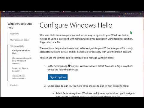 Windows HELLO Feature - YouTube