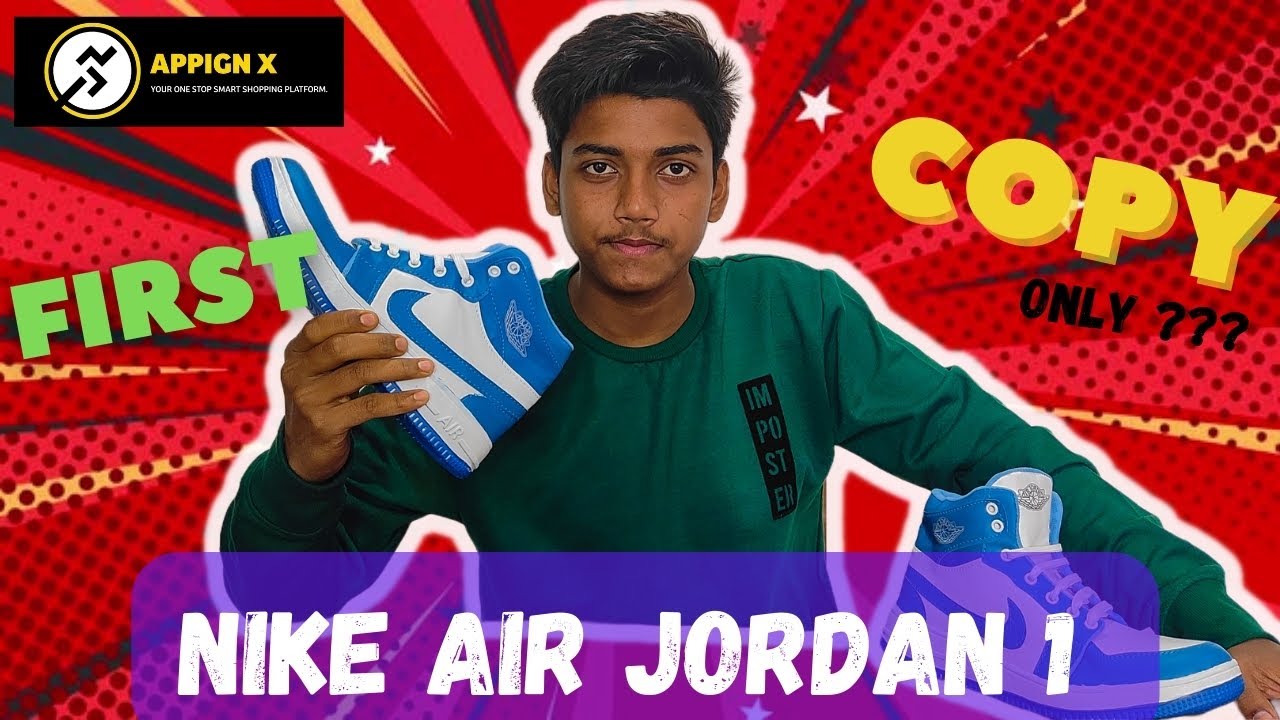 NIKE AIR JORDAN 1 ( FIRST COPY) 🔥😍/ FROM @APPIGN X.COM || COLLABORATION ...