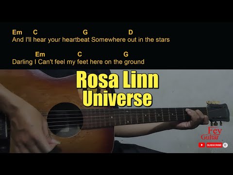 Rosa Linn - Universe Guitar Chords cover