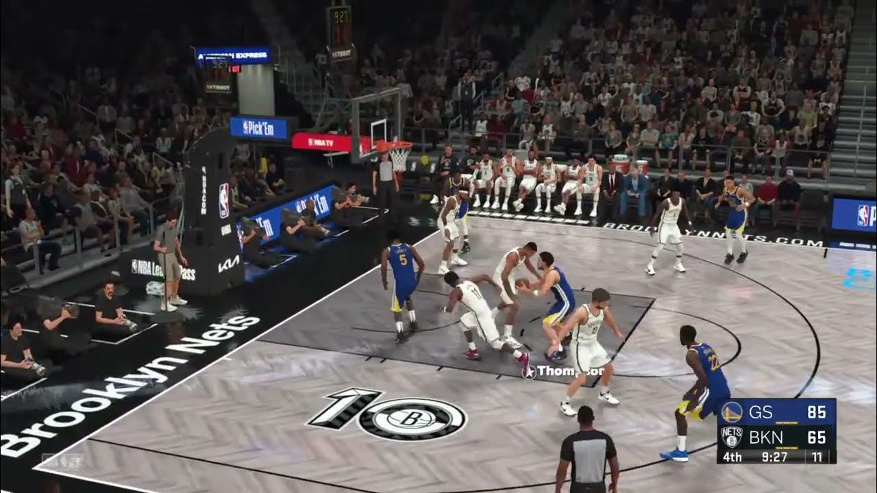 Golden State Warriors vs Brooklyn Nets - NBA2K23 Gameplay Highlights (No Commentary) - YouTube