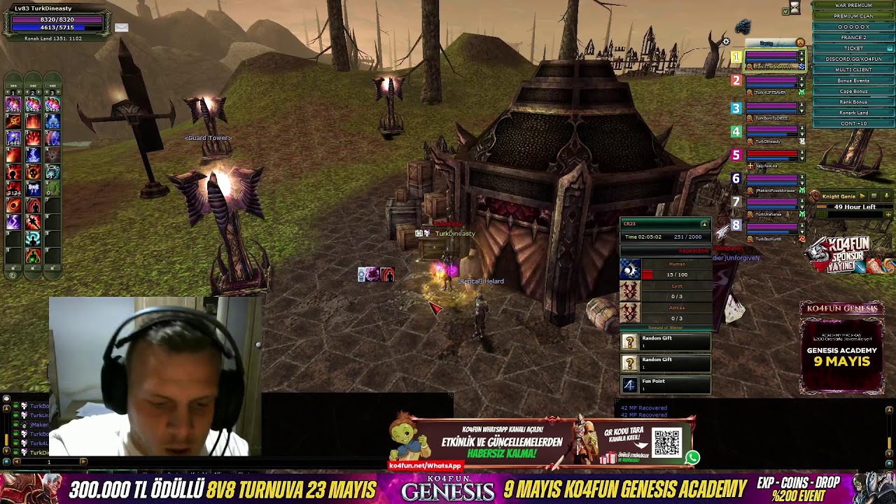 🏆#KO4FUN 🔥 GENESİS PK TİME 🔥 #KnightOnline 🔥 #PvPServer🔥🏆 Turk Family 🏆 ...