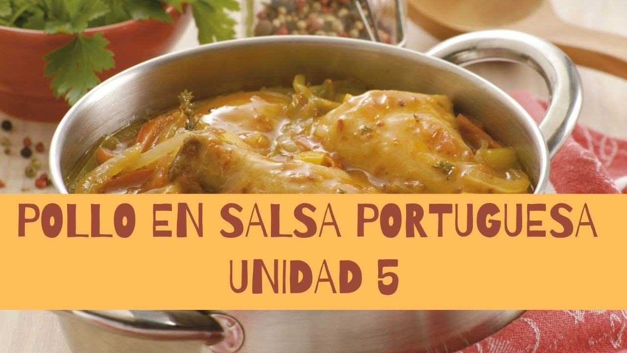 Pollo en salsa portuguesa - YouTube