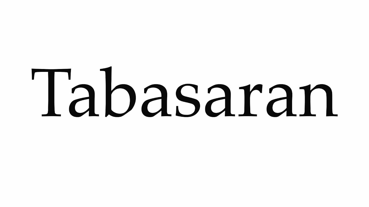 How to Pronounce Tabasaran - YouTube