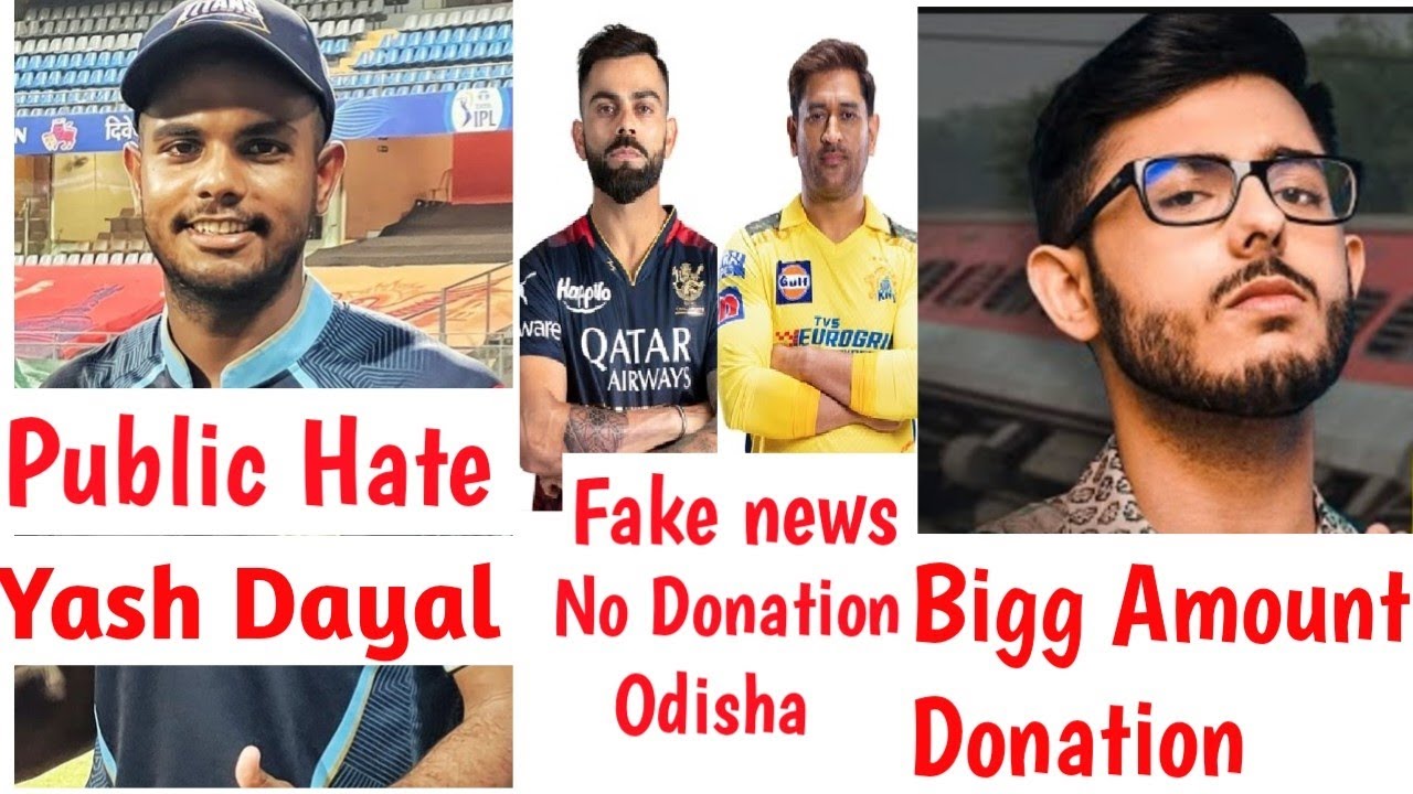 Yash Dayal hate, Dhoni and virat no Donation, Carryminati Donation Bigg Amount, Ali Zone - YouTube