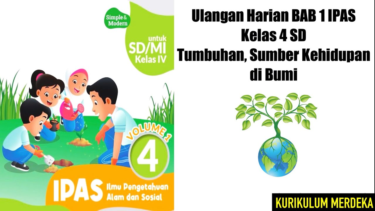 Ulangan Harian Bab 1 Ipas Kelas 4 Sd Tumbuhan Sumber Kehidupan Di