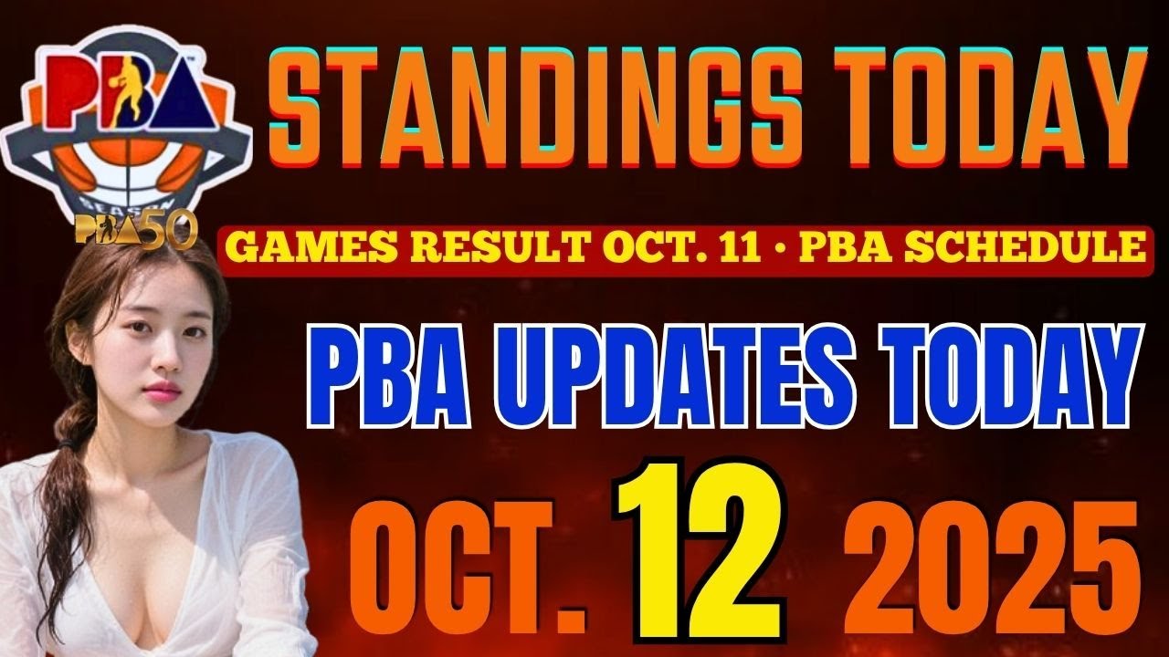 PBA STANDINGS TODAY as of OCTOBER 12, 2025 | pba games results | pba ...