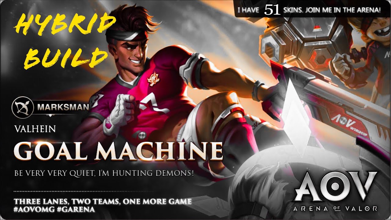 Garena AOV - Arena Of Valor Valhein GOAL MACHINE HYBRID build gameplay ...