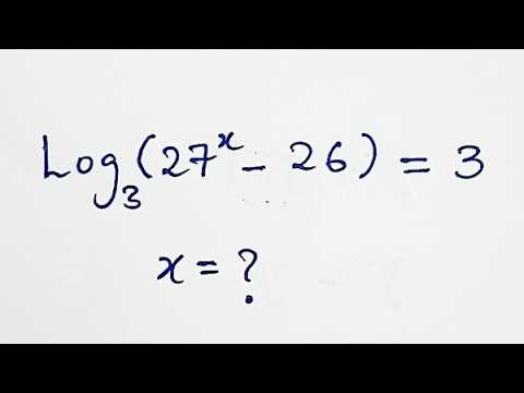 Can You Solve This Logarithm Equation Faster Than a Calculator? | log_3(27^x−26)=3