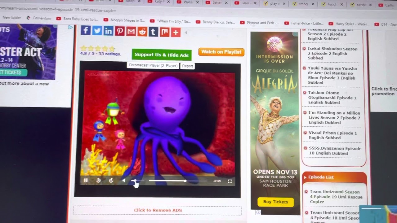 Team Umizoomi: Octopus/bubble cubes scene - YouTube