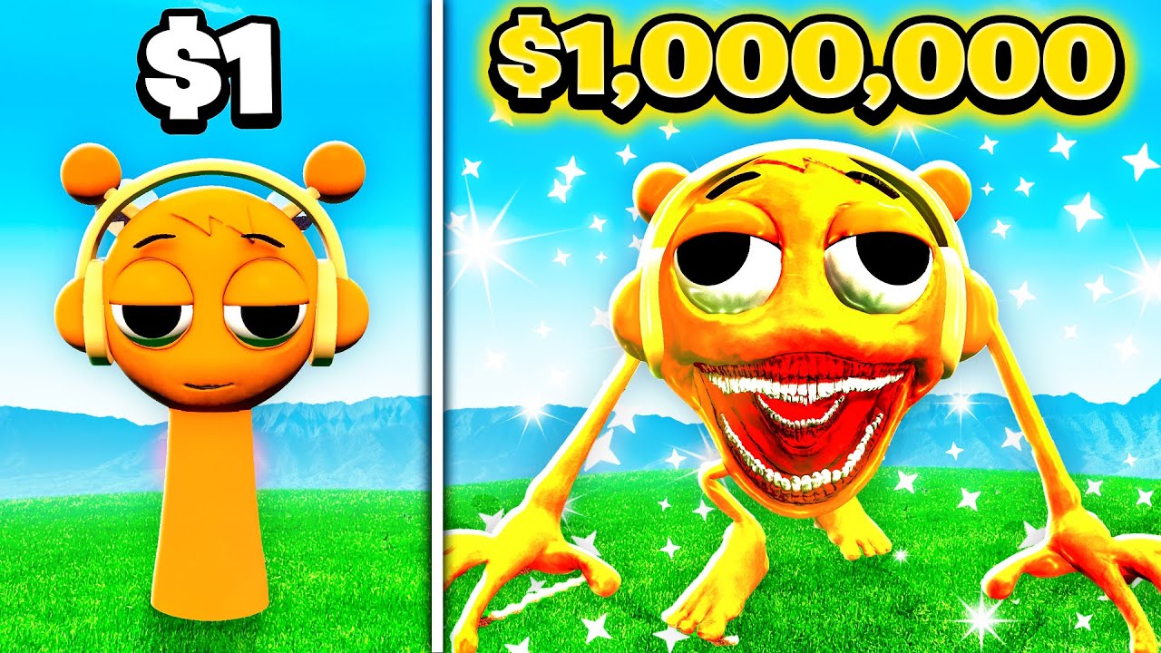 $1 Sprunki vs $1,000,000 Sprunki - YouTube