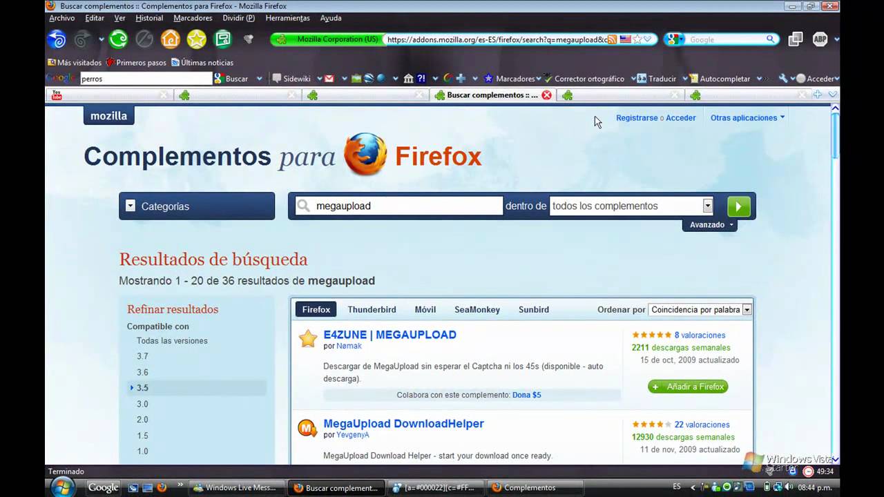 Complementos para Firefox 1 - YouTube