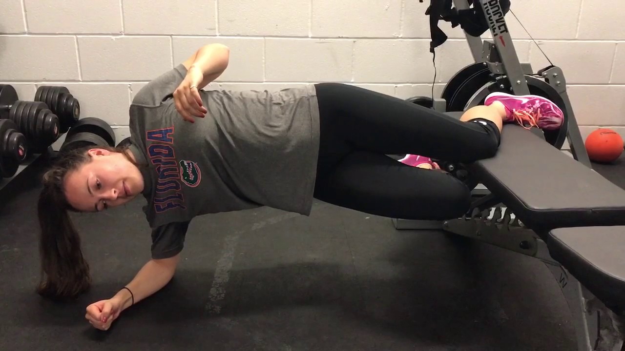 Bent leg adductor bridge - YouTube