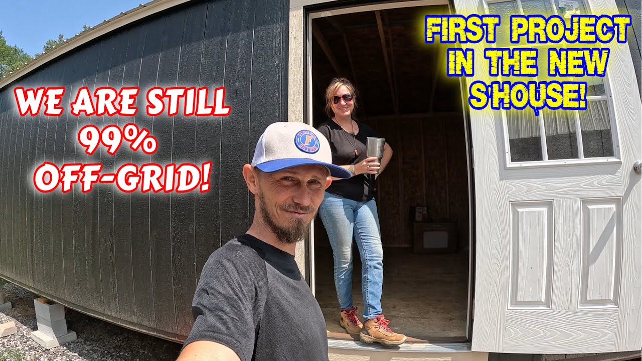 ARE WE EVEN OFF GRID NOW? | bluetti apex 300 | work, couple, tiny house, homesteading, off-grid ...