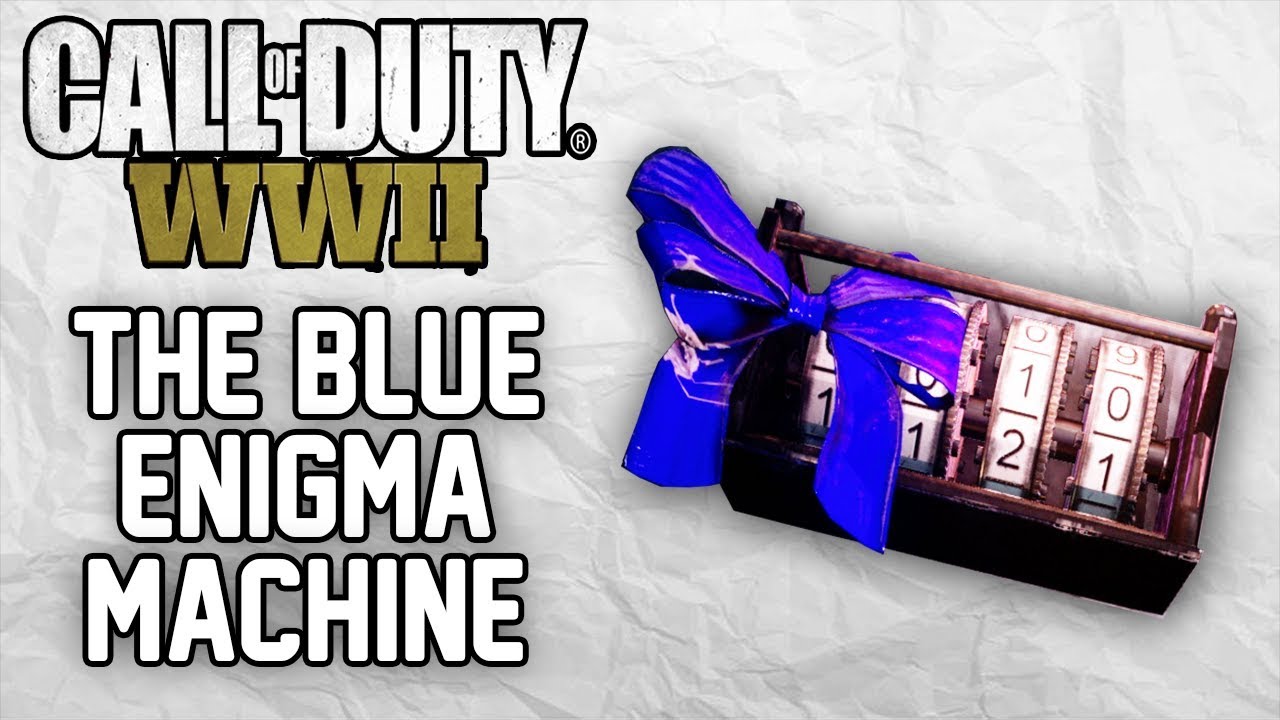 HOW TO GET THE BLUE ENIGMA MACHINE! (Call of Duty WWII Zombies) - YouTube