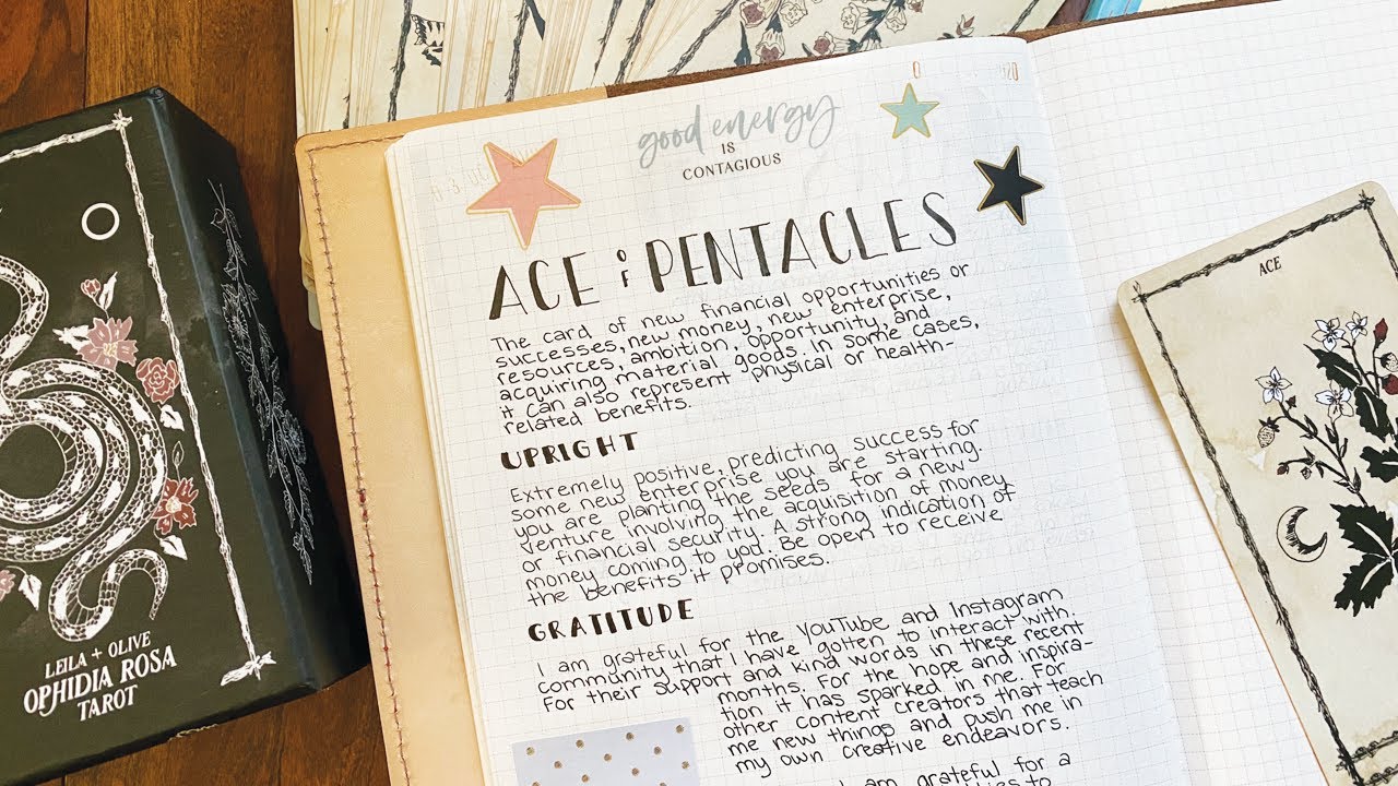 Magic Mornings Journal | Ace of Pentacles - YouTube