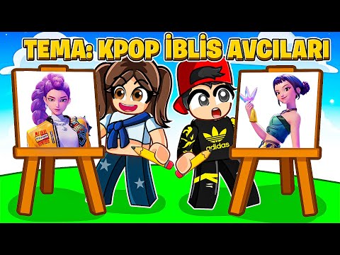 EN İYİ KPOP İBLİS AVCISINI ÇİZEN KAZANIR💥ROBLOX SPEED DRAW