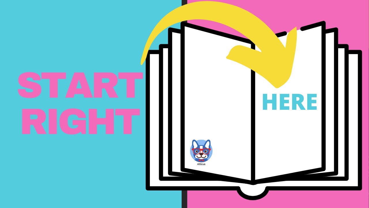 Atticus tutorial: START pages ON RIGHT HAND side - YouTube