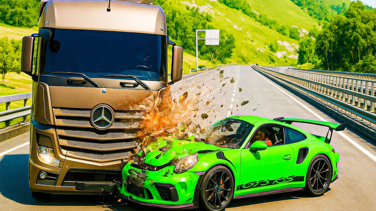 Realistic High-Speed Car Crashes #1 | BeamNG.drive - YouTube
