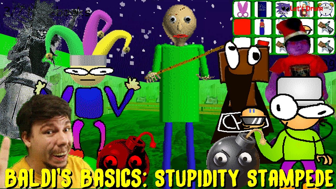 Baldi's Basics: Stupidity Stampede - Baldi's Basics Mod - YouTube