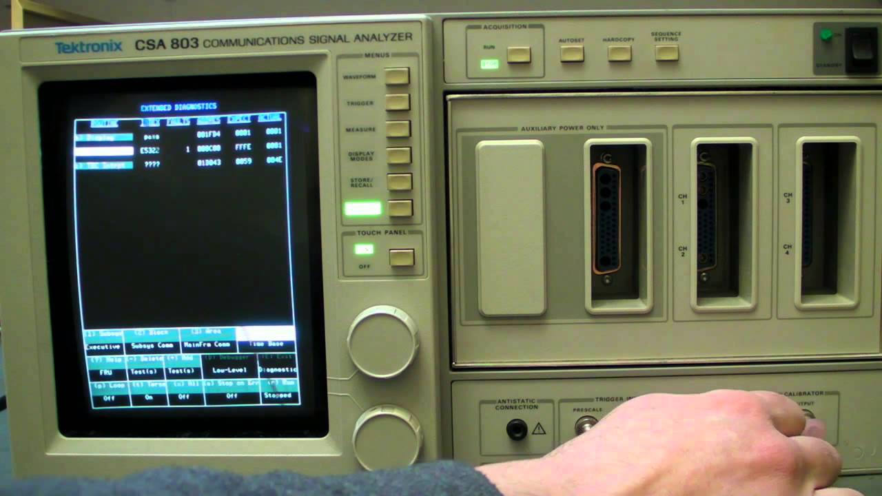 59 - Description et dépannage rapide d'un oscilloscope Tektronix CSA803 ...