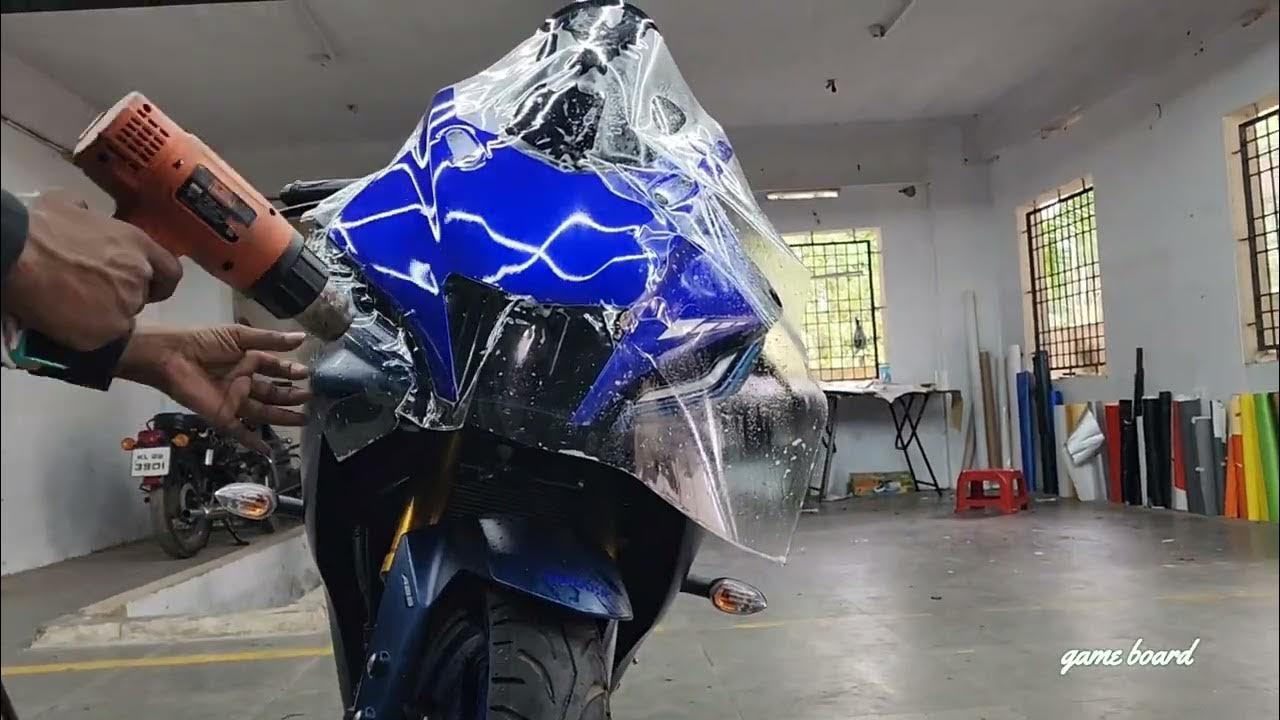 R15 v4 full body PPF lamination , r15 wrapping - YouTube