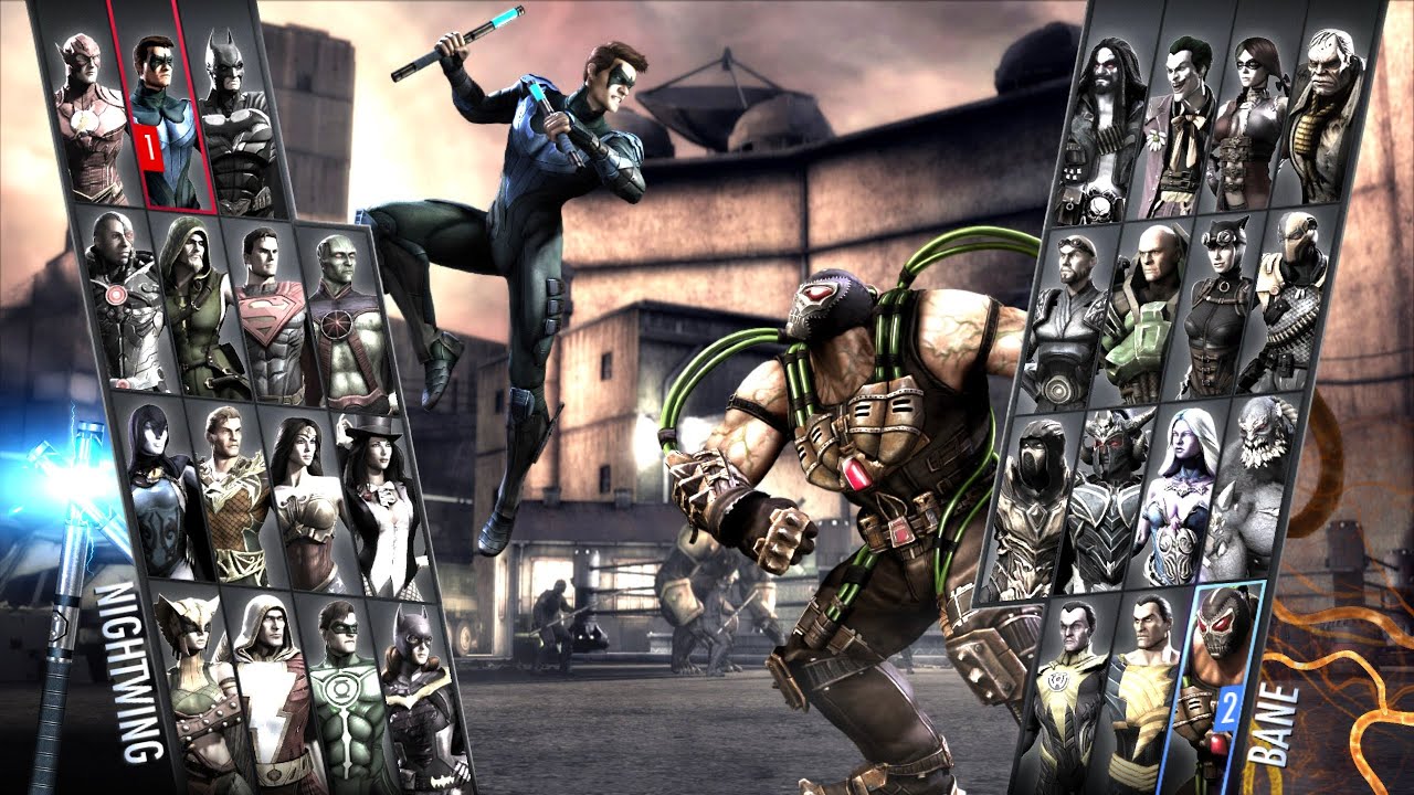 NightWing VS Bane in Injustice Gods Among Us - YouTube