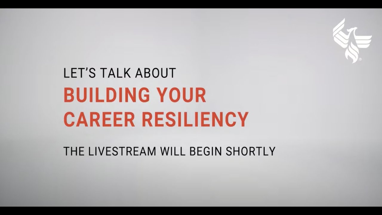Let's Talk About Building Your Career Resiliency - YouTube