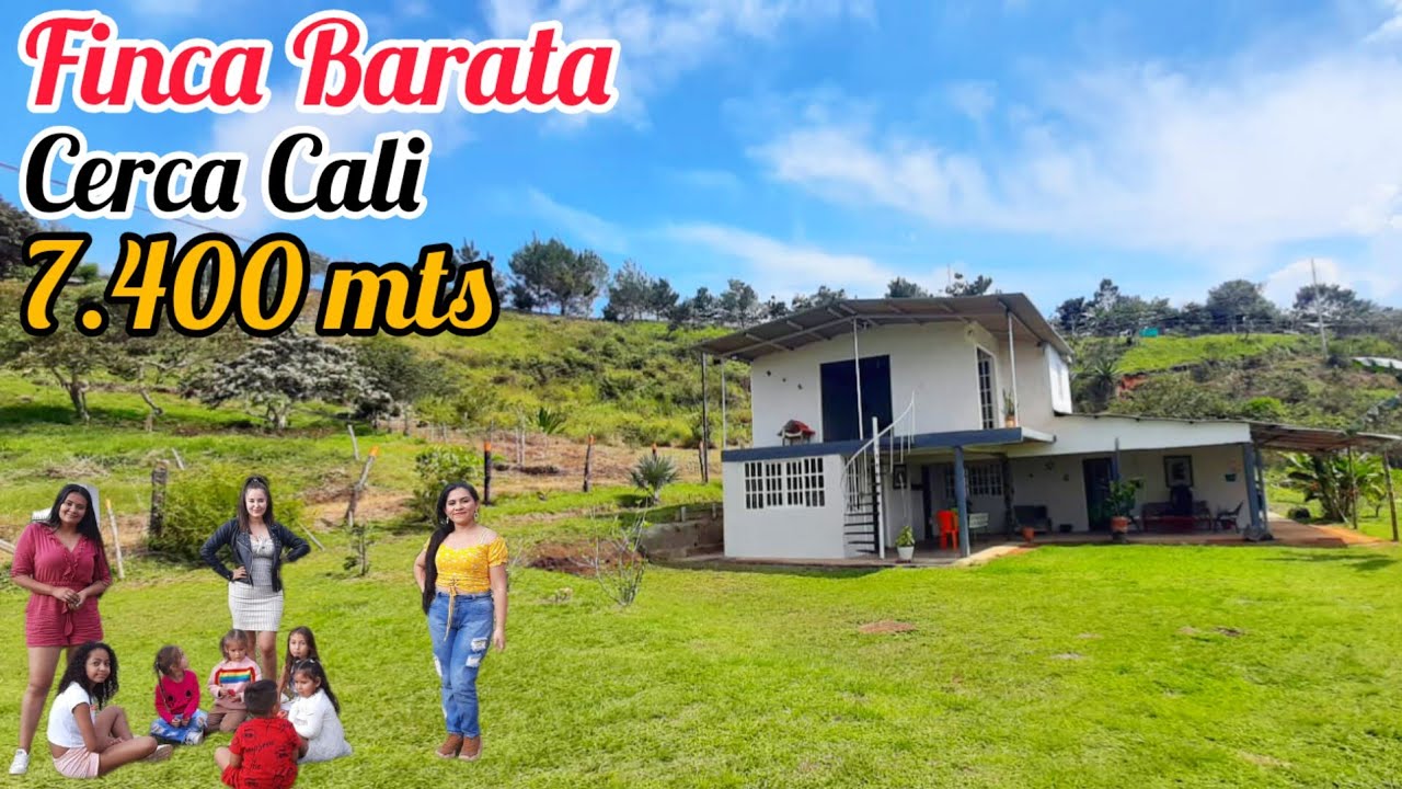 #PEDROPARRA finca #Barata de 7.400 mts cerca cali #Colombia con río ...