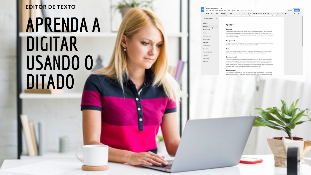 Aprenda a digitar usando o ditado. - YouTube