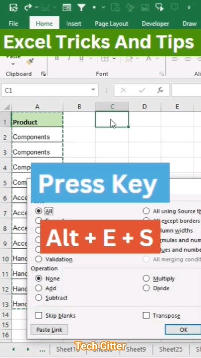 Excel Tricks And Tips - YouTube