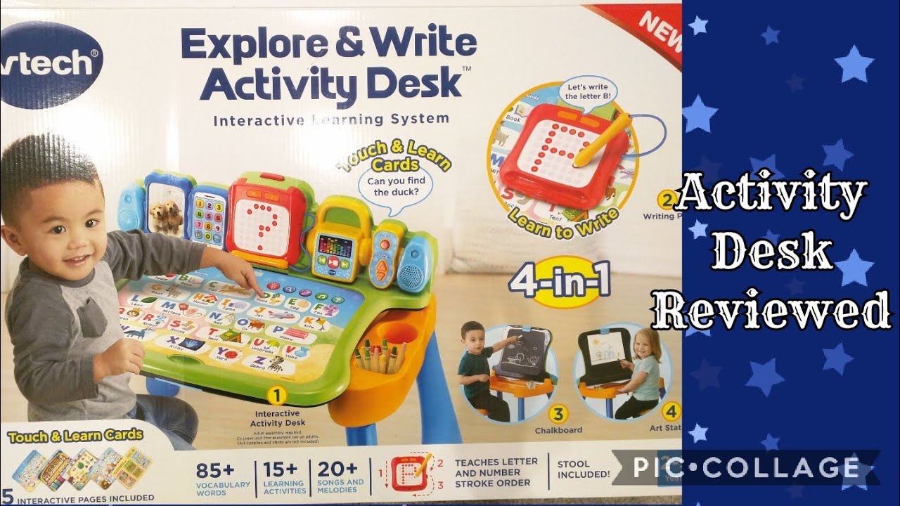 ACTIVITY DESK REVIEW|| VTECH TOUCH AND LEARN ACTIVITY DESK COMPLETE ...