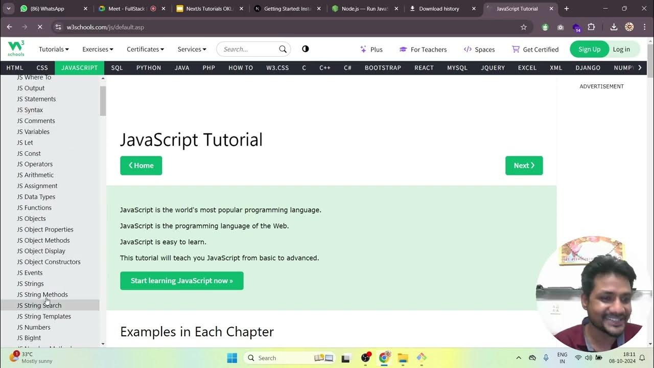 NextJs Lecture 1 - JS Basics - YouTube